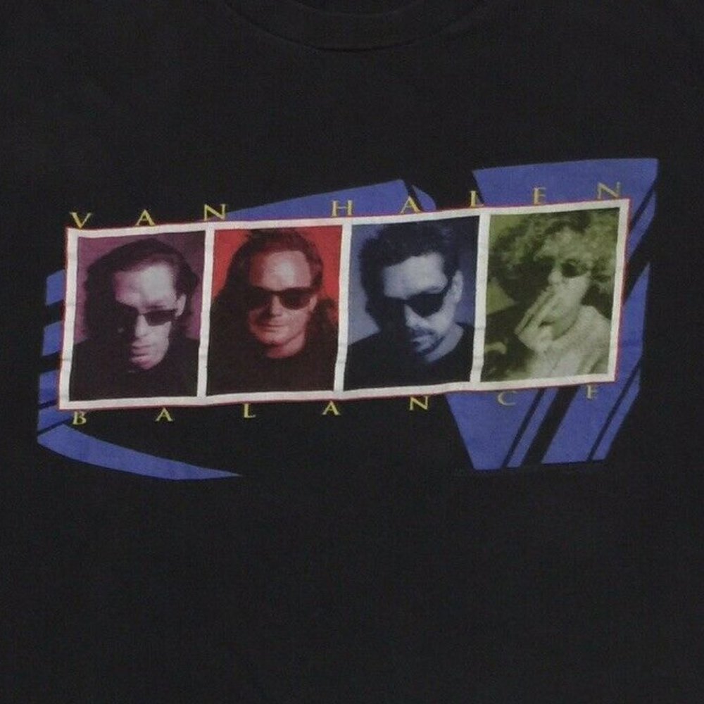 Vintage Van Halen Eddie Van Halen Balance Tour Shirt … - Gem
